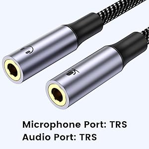 Amazon.com: MOSWAG USB Audio Adapter External Sound Card Stereo Cable with Dual TRS 3-Pole 3.5mm ...