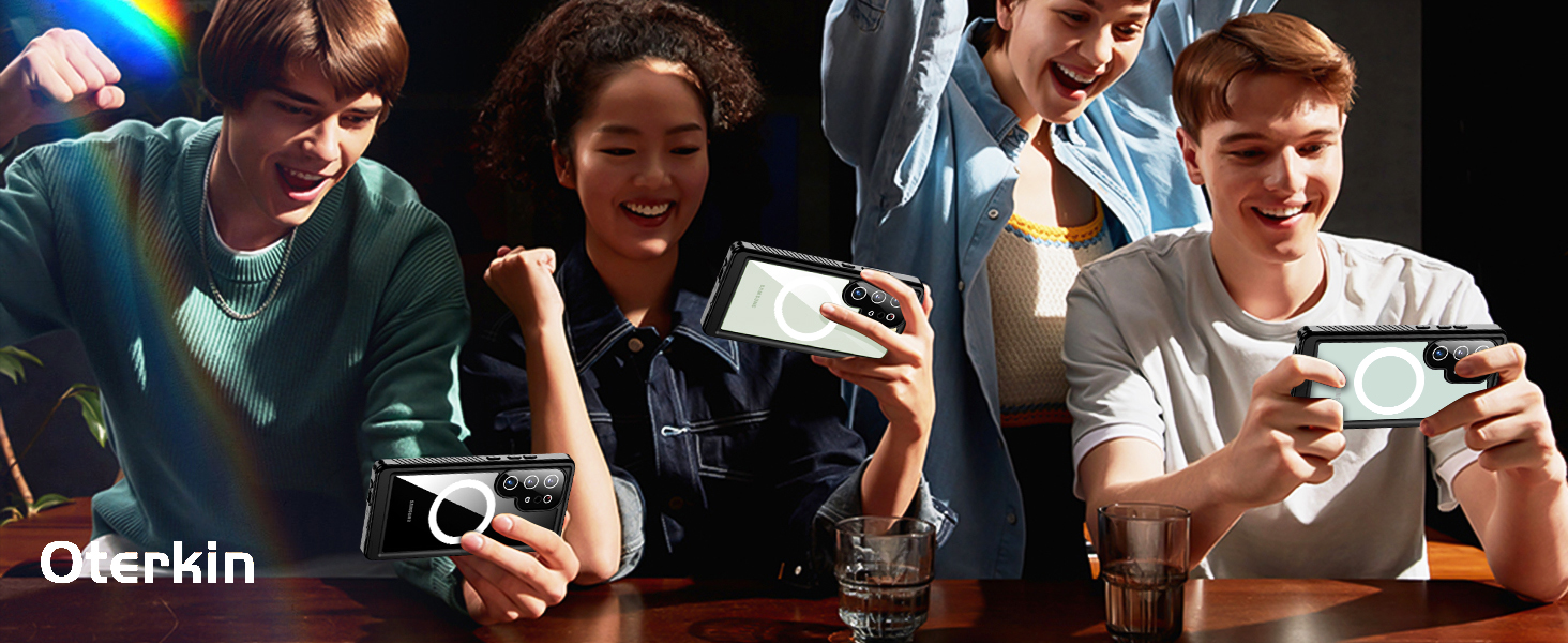 Amazon.com: Oterkin Waterproof Case for Samsung Galaxy S25 Ultra Case Compatible with MagSafe ...