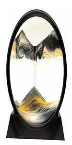 Amazon.com: 7.5inch Moving Sand Art Picture Liquid Motion 3D Round ...