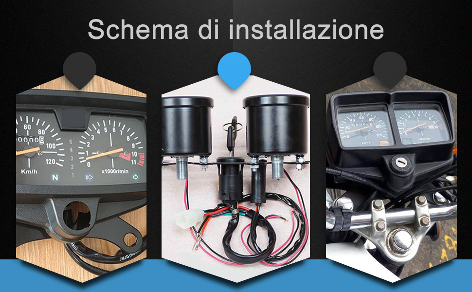 GOOFIT Set Di Interruttori A Chiave Di Accensione 4 Pin Sostituzione Per 50cc 70cc 90cc 110cc ...