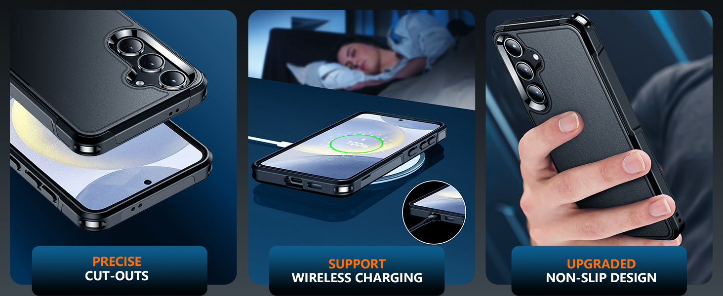 Amazon.com: SPIDERCASE Designed for Samsung Galaxy S24 Plus Case, [10 FT Military Grade Drop ...