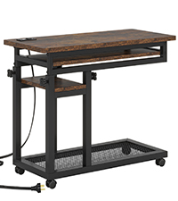 Amazon.com: Tribesigns Small Portable Desk with Power Outlet, Height ...