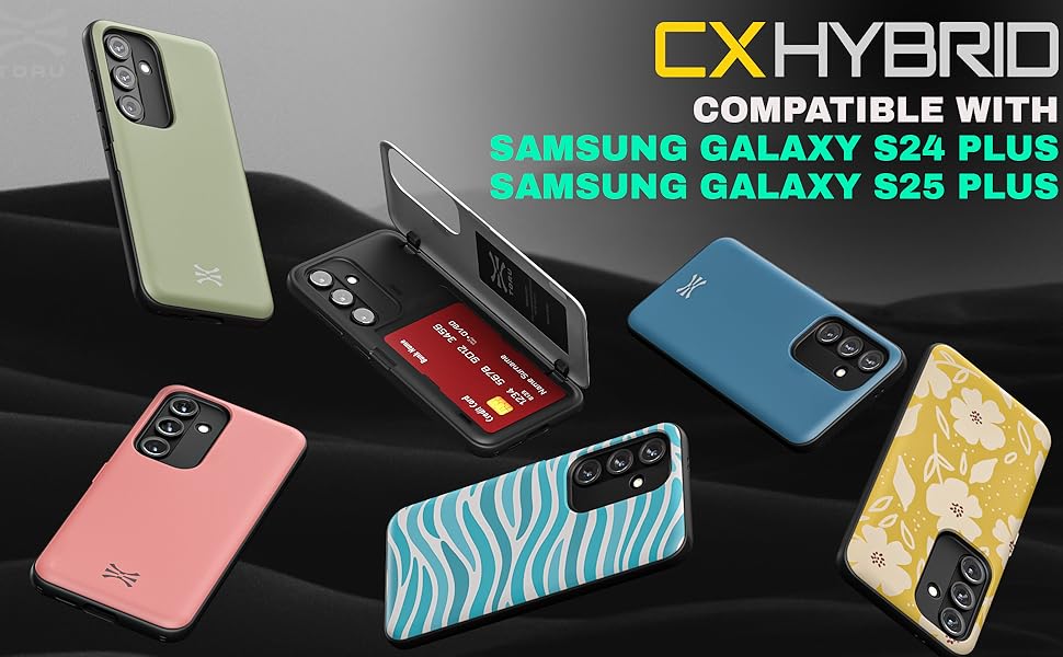 Amazon.com: TORU CX Hybrid for Samsung Galaxy S25 Plus/Galaxy S24 Plus Wallet Case | Dual Layer ...
