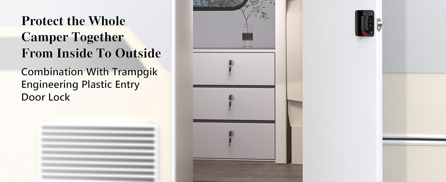 Amazon.com: Trampgik RV Storage Locks, 1 1/8” Camper Compartment Storage Door Locks with Keys ...