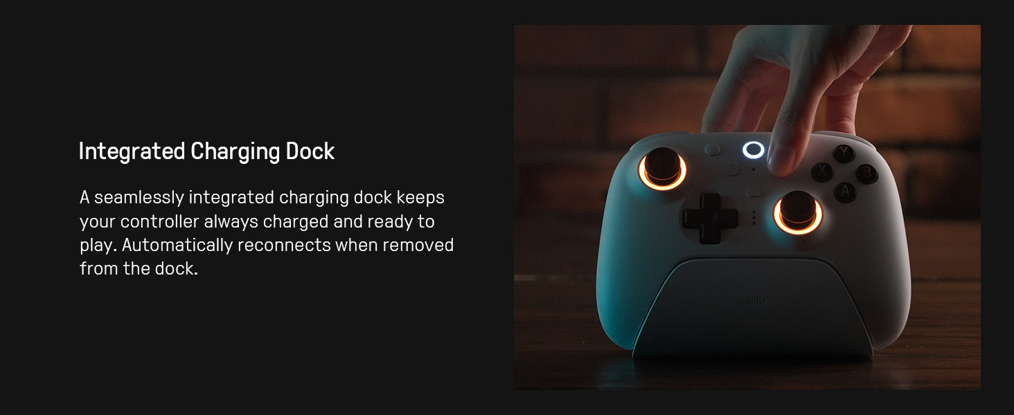 8Bitdo Ultimate 2 Wireless 2.4G Controller (TMR Joystick Update), Star ...