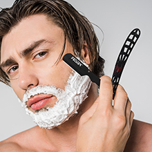 Amazon.com: FEISIER Straight Edge Razor With 100 Single Edge Blades ...