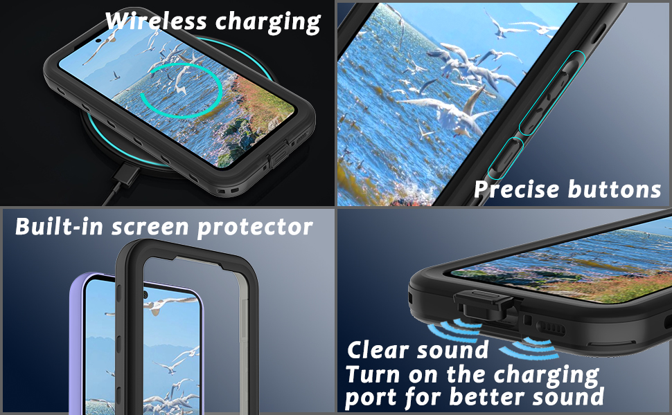 ASKCFENV for Samsung Galaxy A54 5G Phone Case Waterproof,Clear Lens/Camera/Screen Protector with ...