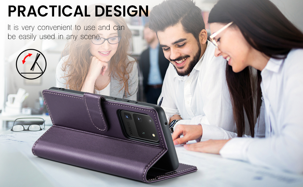 Amazon.com: FLIPALM Wallet Case for Samsung Galaxy S20 Ultra 6.9", RFID Blocking Credit Card ...