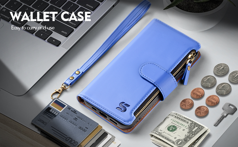 Amazon.com: Shieldtop for Samsung Galaxy S24 FE 5G Wallet Case with Card Holder,Women Men RFID ...