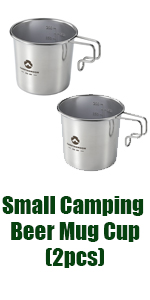 Amazon.com : CAMPINGMOON 2pcs Set Stainless Steel Camping Sierra Cup 310ml S-220-2P (2pcs Set ...