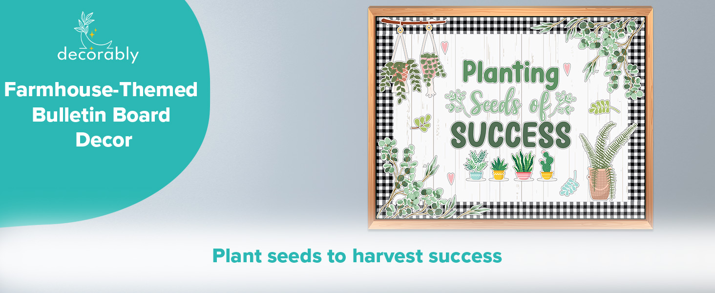 Amazon.com : 74 Pcs Farmhouse Bulletin Board Decorations Set with ...