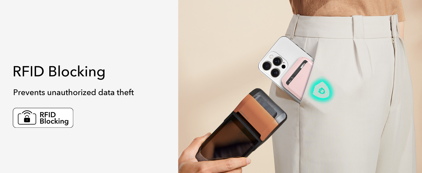 Amazon.com: ESR Upgraded Aura for MagSafe Wallet, 5 Card-Holder with Adjustable Stand, RFID ...