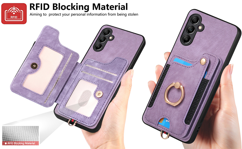 Amazon.com: for Samsung Galaxy A15 5G Case with Card Holder for Woman Man,PU Leather Flip Folio ...