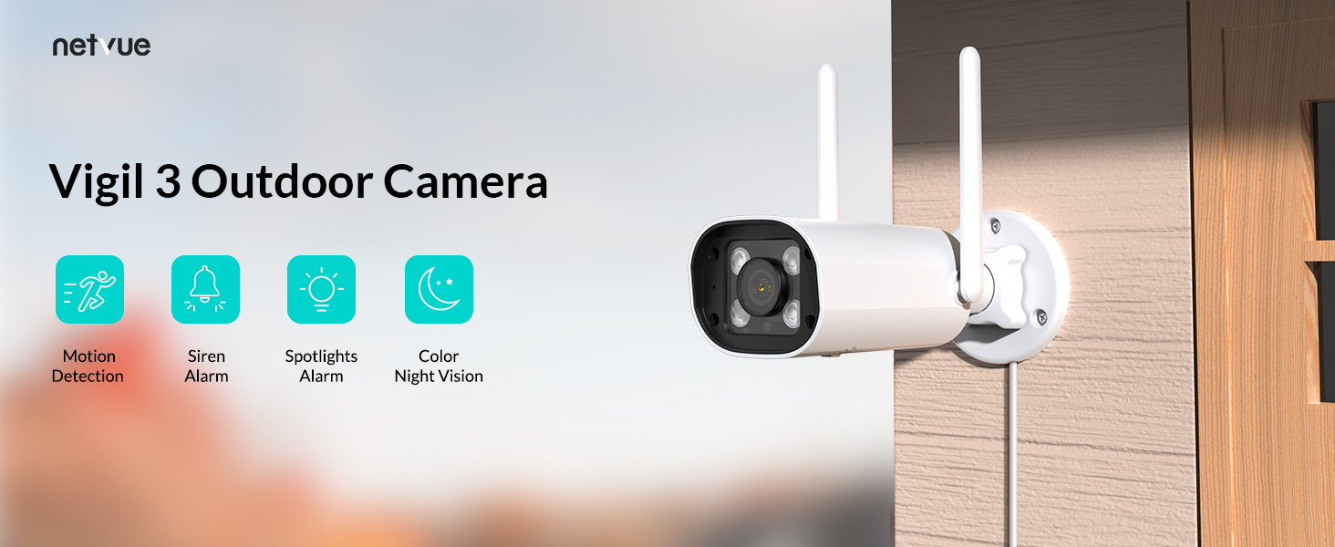 Netvue Security Camera Outdoor, Indoor Camera System for Home Security ...
