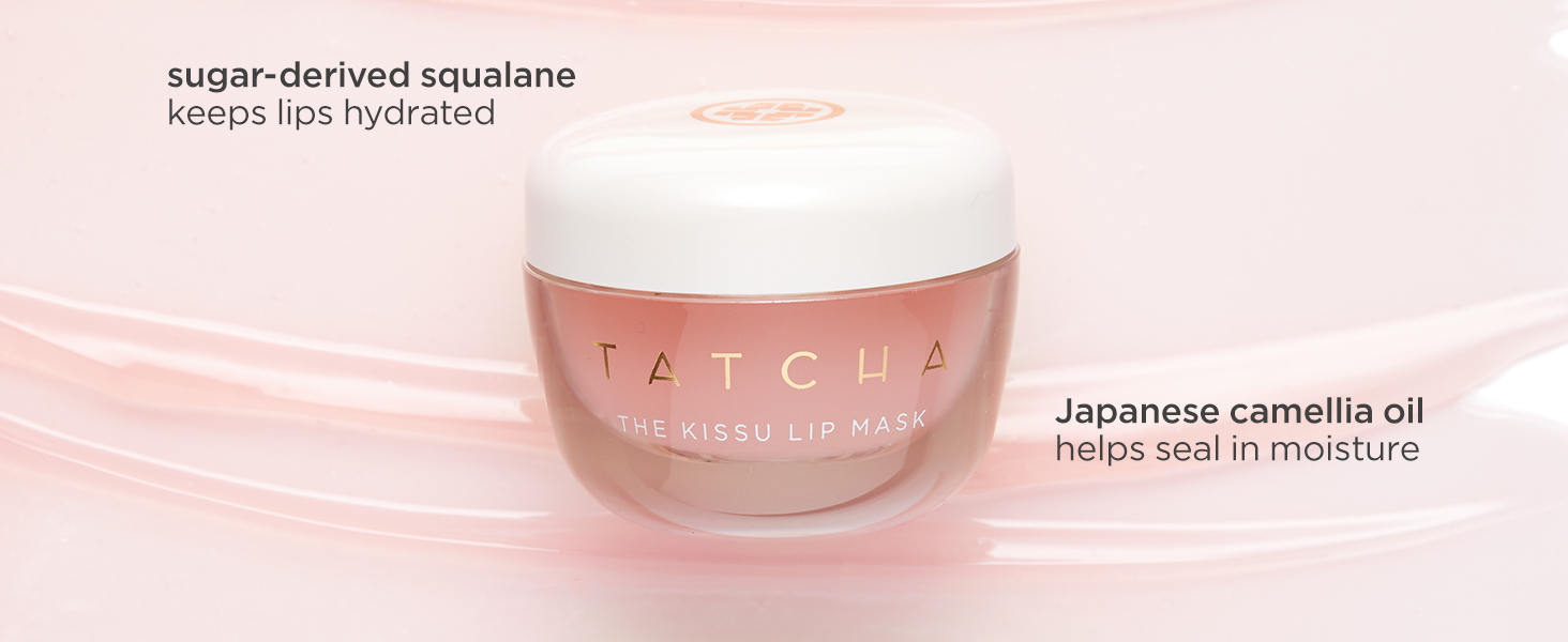 TATCHA Kissu Lip Mask | Overnight Lip Mask - Visibly Plumps and Softens for Lush Lips | 9.0 g, 0 ...