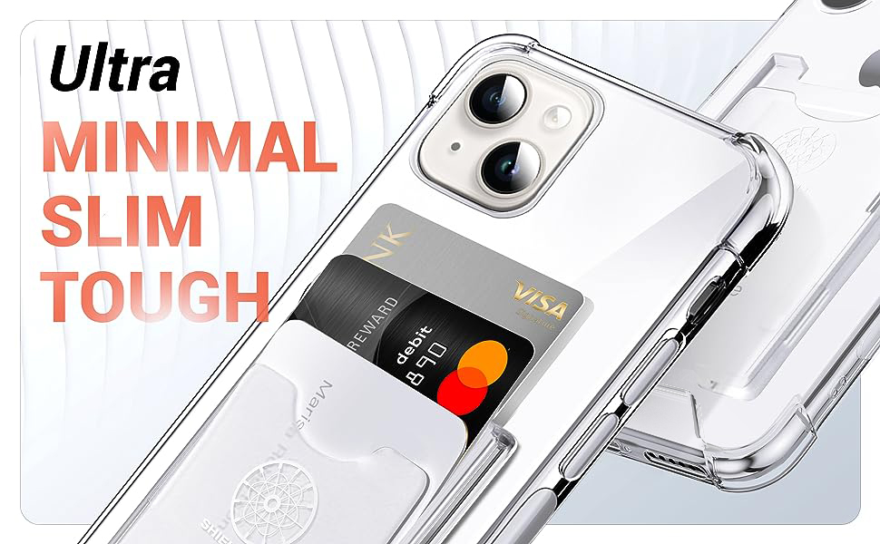 Amazon.com: Shields Up Designed for iPhone 15 Plus Case, Minimalist Wallet Case with Card Holder ...