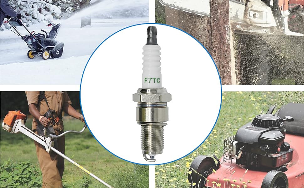 Amazon.com : F7TC Spark Plug Replacement for GX120 GX160 GX200 GX240 GX270 GX340 GX390 GCV160 ...