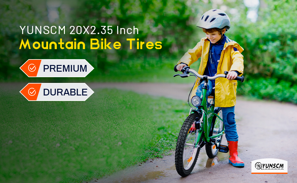 Amazon.com : YUNSCM 2-PCS 20" Mountain Bike Tires 20 x 2.35/58-406 and 20" Heavy Duty Bike Tubes ...