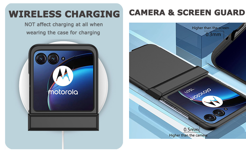 Amazon.com: NINKI Compatible Moto Razr 50 Ultra Case 2024 with Hinge Protector,Motorola Razr ...