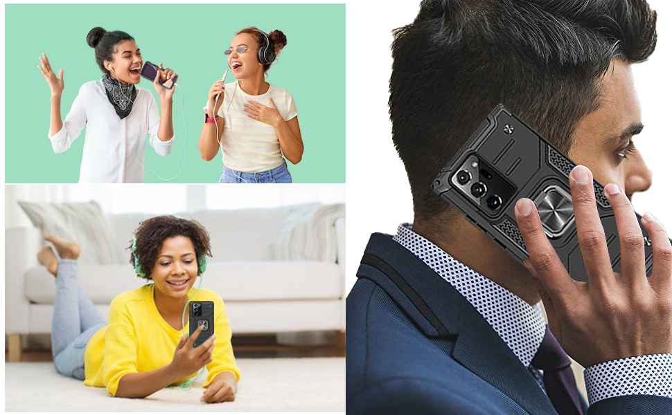 Amazon.com: for Samsung Note 20 Ultra Case, Note 20 Ultra Case, 360°Military Grade Rotatable ...