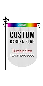 Amazon.com : Double Sided Custom Flag 3X5 FT - Personalized Outdoor Flags Banners - Design Print ...