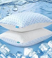 Amazon.com: QUTOOL Cooling Pillows for Sleeping 2 Pack, Shredded Memory Foam Bed Pillows Queen ...