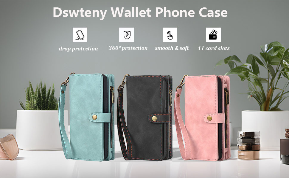 Amazon.com: Compatible with Samsung Galaxy A22 5G/Boost Mobile Celero 5G Wallet Case Lanyard ...