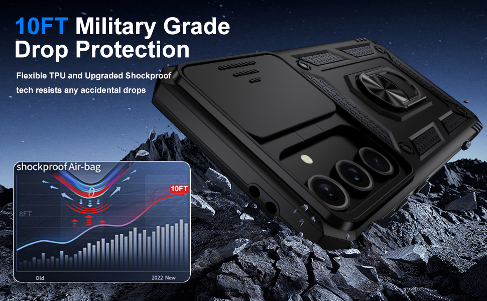 Amazon.com: Weycolor for Samsung Galaxy S24 FE Case with Camera Lens Cover, HD Screen Protector ...