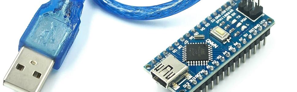RoboElectrixx Nano V3 CH 340 with USB Cable soldered Board | Compatible ...