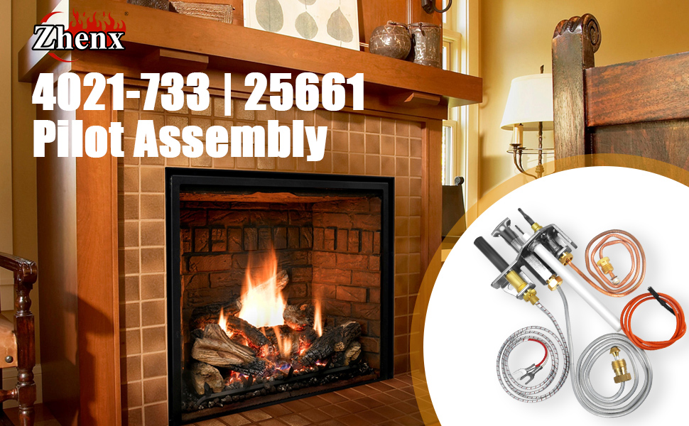 Amazon.com: Zhenx 4021-733 | 25661 Pilot Assembly for Heatilator Stoves Heat-n-Glo Gas ...