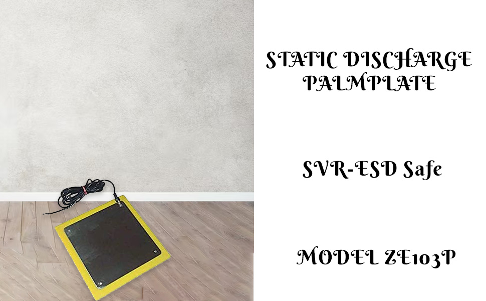 SVR ESD Safe Static Discharge Palmplate Model ZE103P - Electrostatic Discharge Protection ...