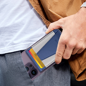 Amazon.com: HiWe for Magsafe Wallet, Magnetic Wallet with Adjustable Stand, Eiffel-Tower Magsafe ...