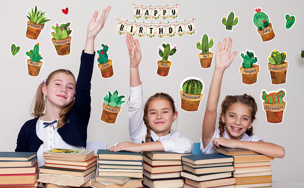 Amazon.com: 42 Pieces Happy Birthday Bulletin Board Set Birthday Wall ...