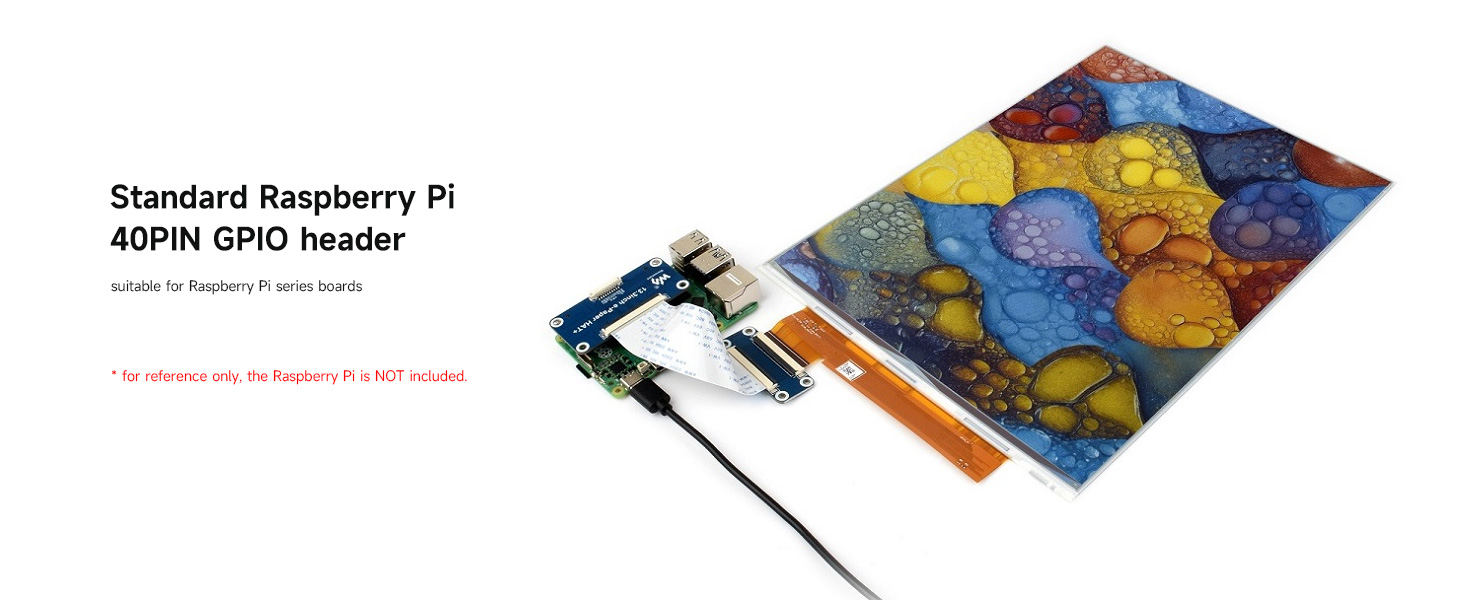 Amazon.com: Waveshare 13.3inch E Ink Spectra 6 (E6) Full Color E-Paper ...