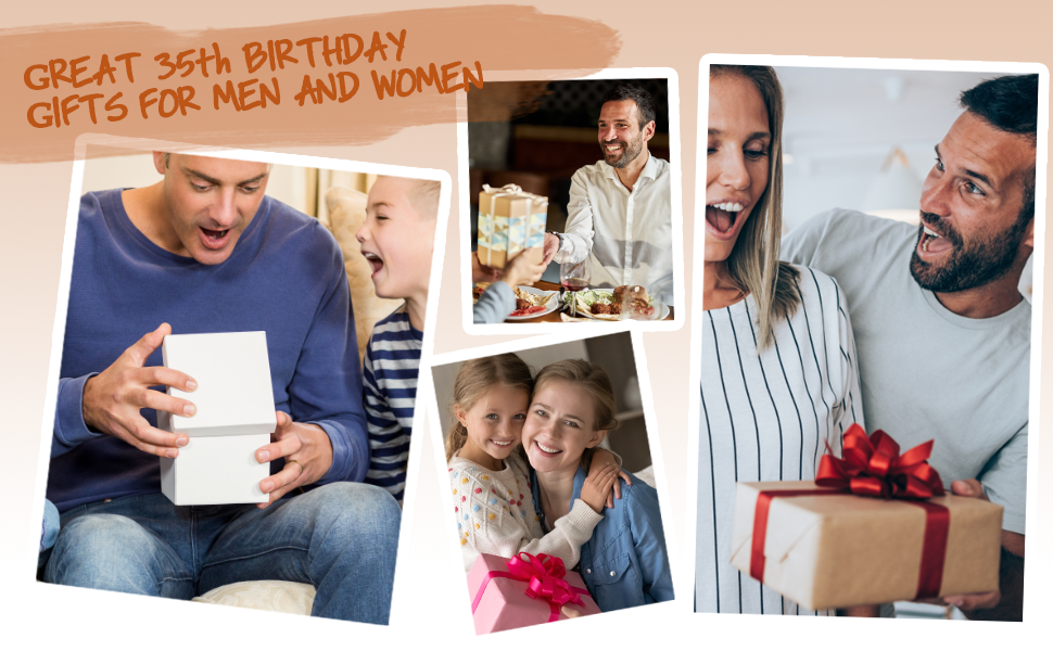 Amazon.com: Jettryran 35th Birthday Gifts for Women Men 35 Years Old Gifts- 20 oz Double-sided ...