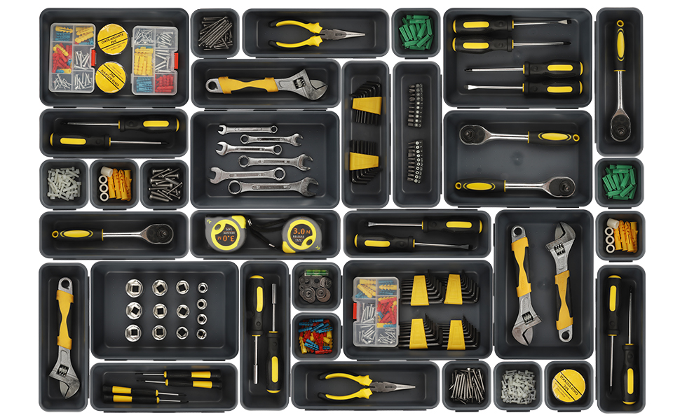 Amazon.com: 40-Pack Tool Box Organizer with 72pcs Anti-slip Pads, Tool ...