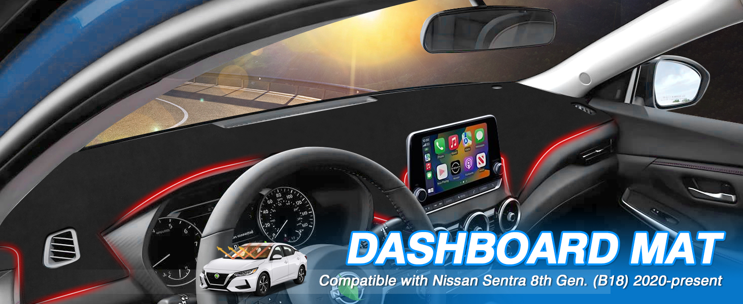 Amazon.com: Cartist Dashboard Cover Custom Fit for Nissan Sentra 2020 2021 2022 2023 2024 2025 ...