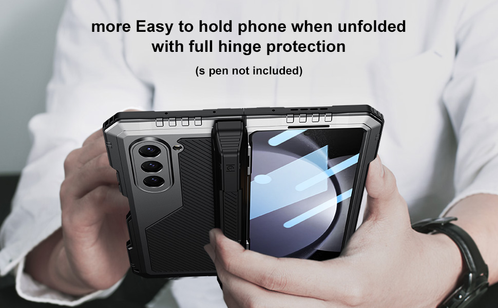 Amazon.com: Libeagle for Samsung Galaxy Z-Fold-5 Case with Fold 5 Slim S Pen Holder (2023 ...
