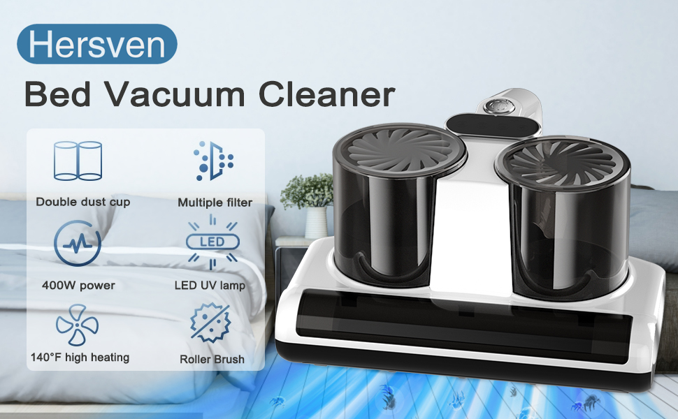 Amazon.com - Bed Vacuum Cleaner, UV Mattress Vacuum with Roller Brush & High Heating, Upgrade ...