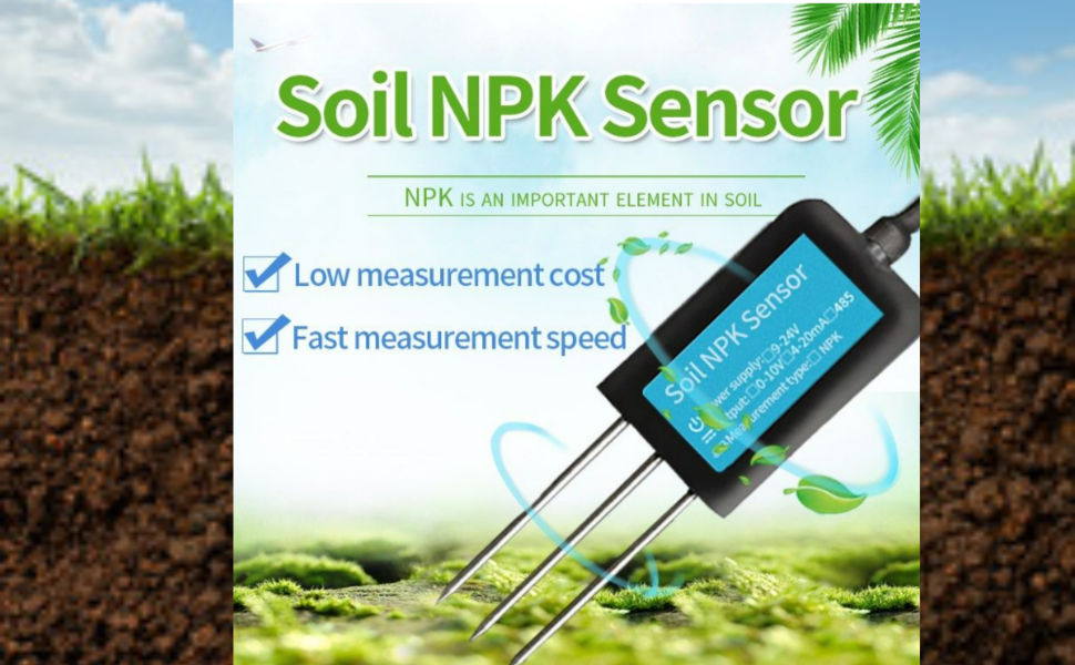 LABART™ RS485 Soil NPK Sensor Probe NPK Sensors Detector Meter for ...