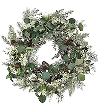 Amazon.com: 6ft Real Touch Christmas Garland with Eucalyptus and Norfolk Pine – Artificial ...