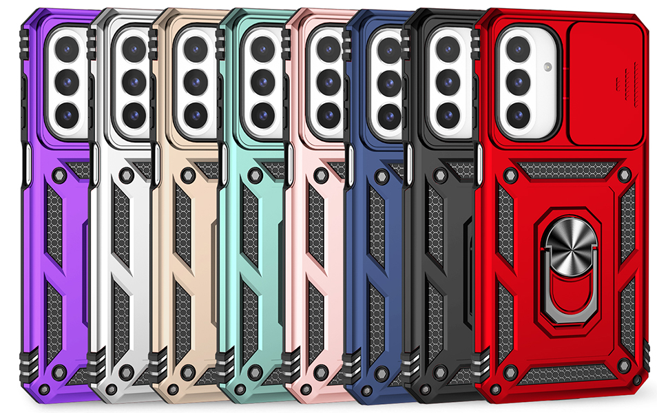 Amazon.com: for Samsung Galaxy A26 5G Case with Camera Lens Cover HD Screen Protector, Dual ...