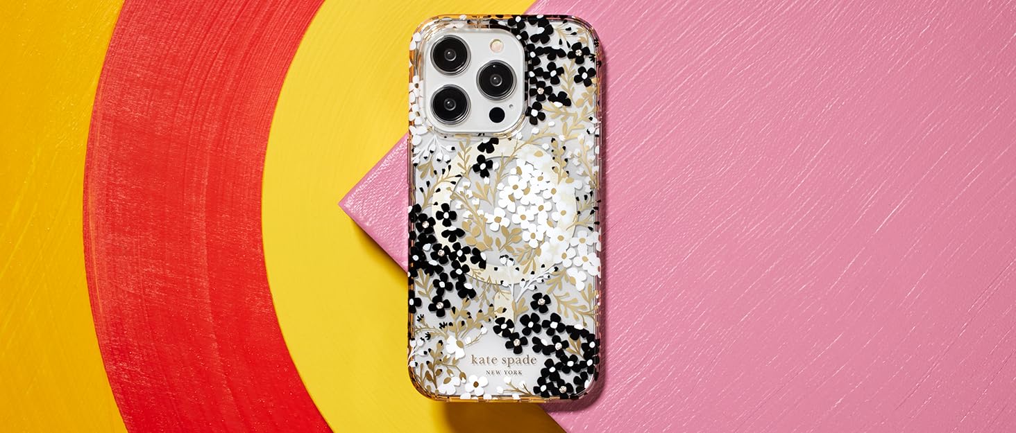 Amazon.com: Kate Spade New York iPhone 15 Pro Case, Compatible with MagSafe - Classic Peony ...