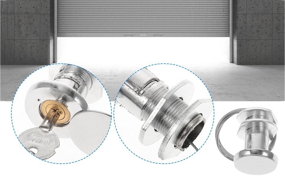 Amazon.com: Angoily Garage Door Lock, Emergency Release Key Switch Garage Door Handle Door Lock ...