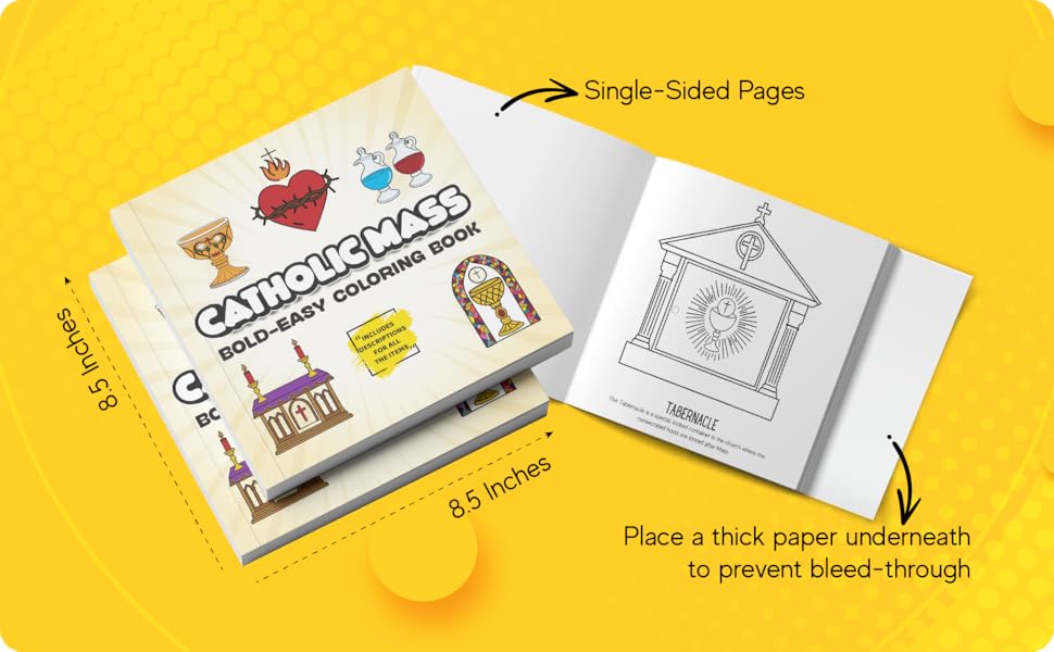 Amazon.com: Catholic Mass Coloring Book for Kids and Adults: Bold, Easy ...