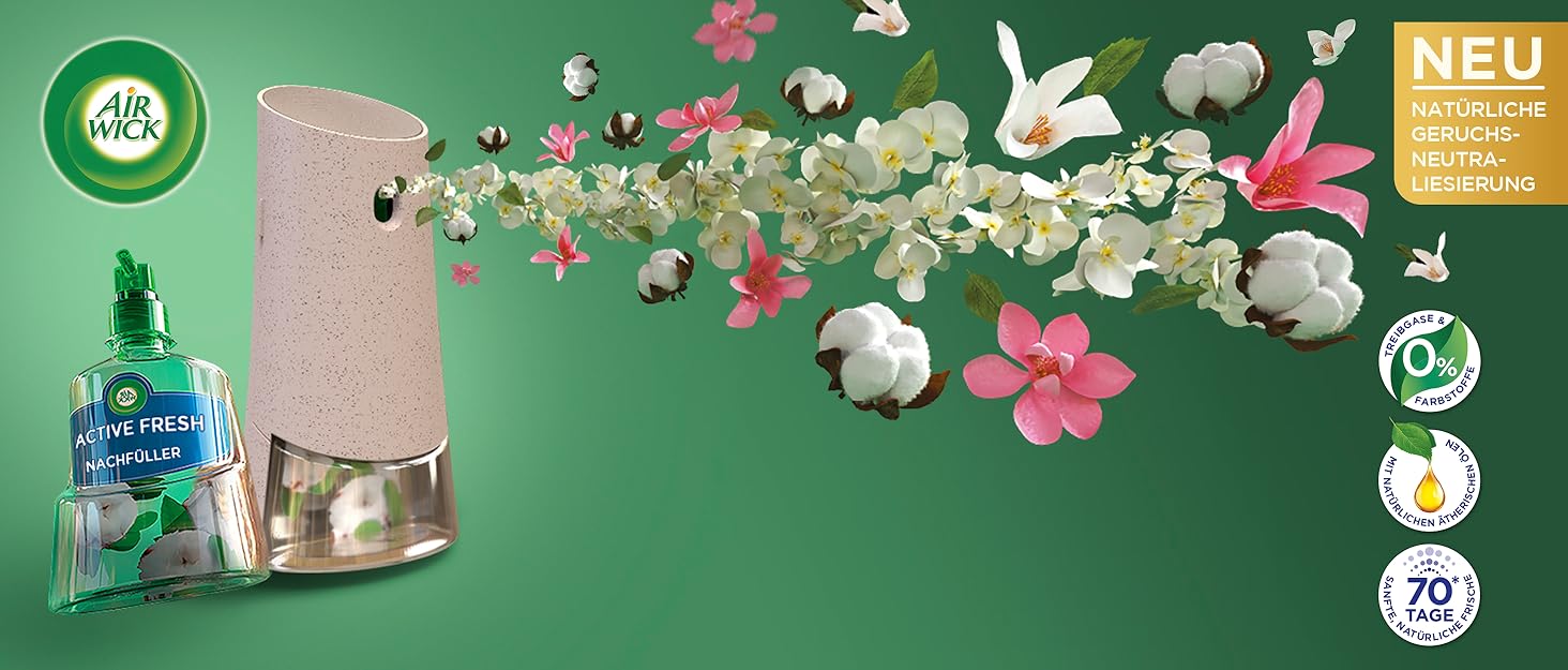 Air Wick Freshmatic Max – Starter Set mit Gerät und 2 Nachfüllern – Lufterfrischer automatisch ...