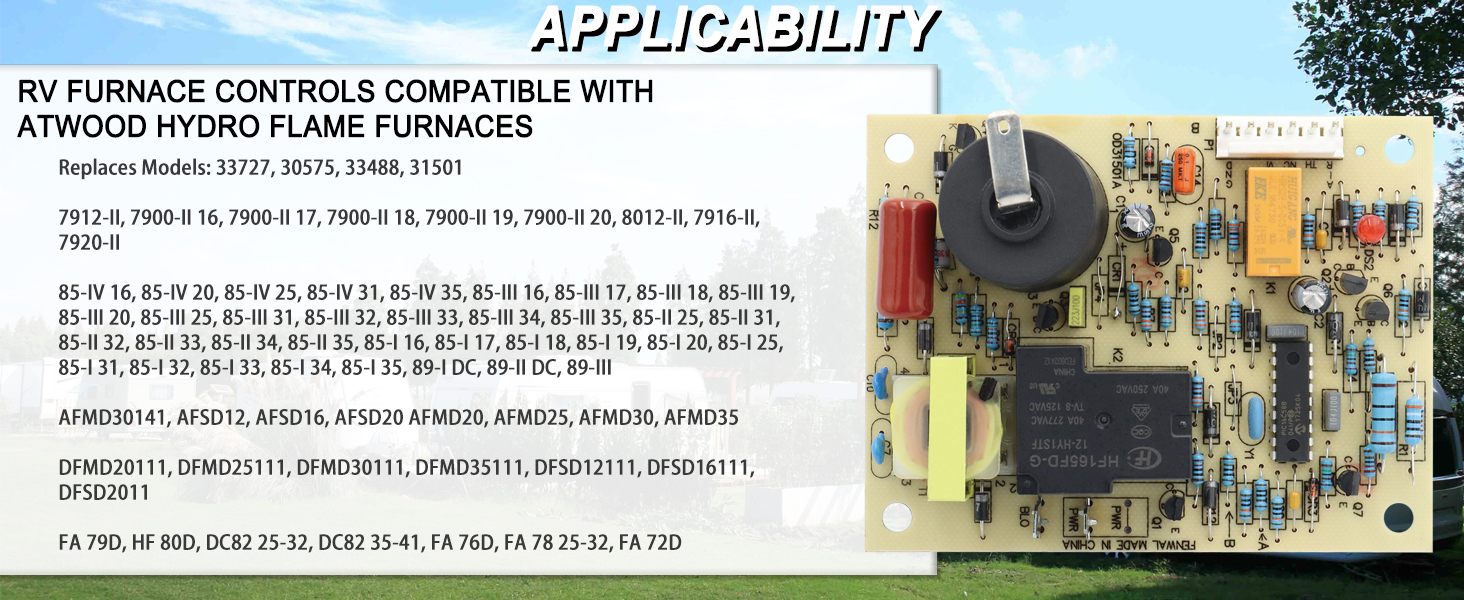 Amazon.com: 31501 33727 Upgraded RV Hydro Flame Furnace DC Ignition ...