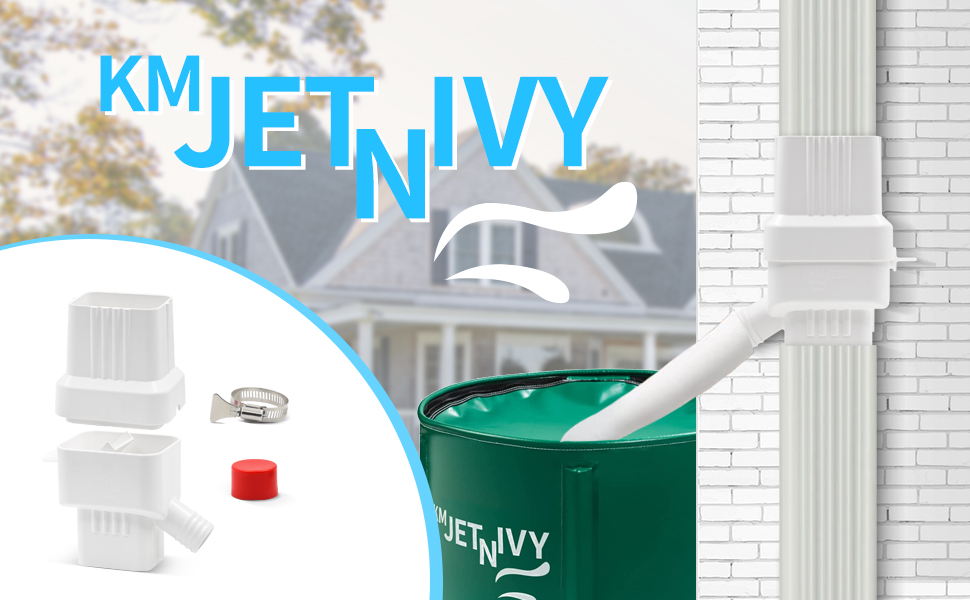 Amazon.com : 2Set Rainwater Collection System,Downspout Diverter with ...