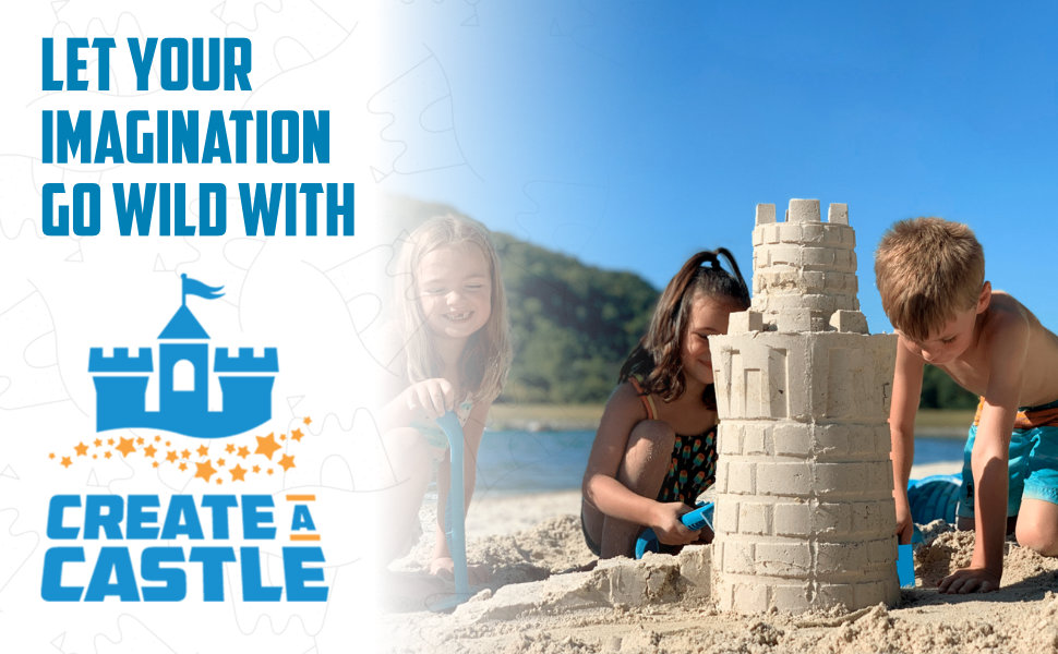 Amazon.com: Create A Castle Sandcastle Kit as Seen on Shark Tank, 5 ...