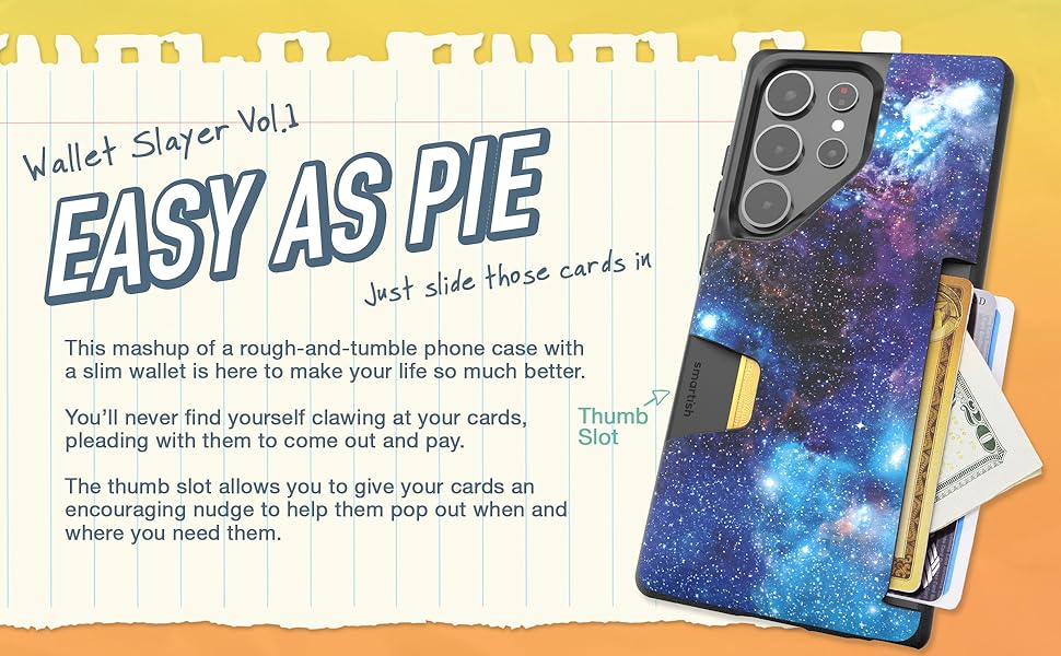 Amazon.com: Smartish Galaxy S23 Ultra Wallet Case - Wallet Slayer Vol. 1 [Slim + Protective ...